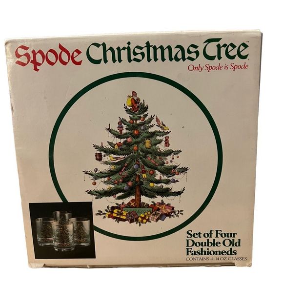 Spode | Holiday | Vintage Spode Double Old Fashioned Gold Rimmed ...